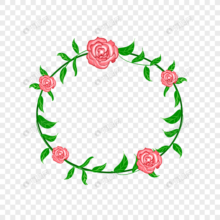 花卉边框元素素材下载-正版素材401351992-摄图网