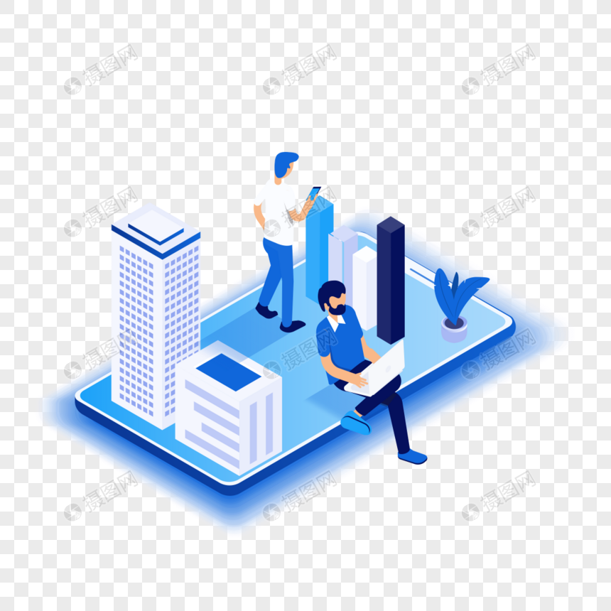 城市办公图标免抠矢量插画素材元素素材下载-正版素材401355011-摄图网