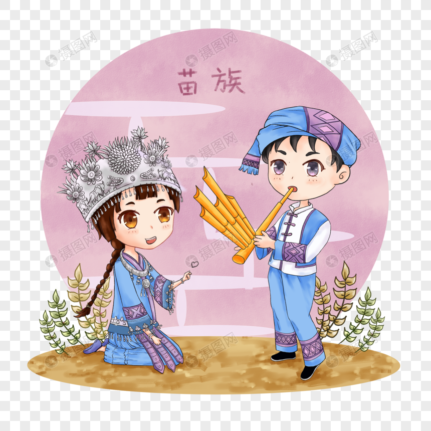 苗族舞蹈元素素材下载 正版素材401357979 摄图网