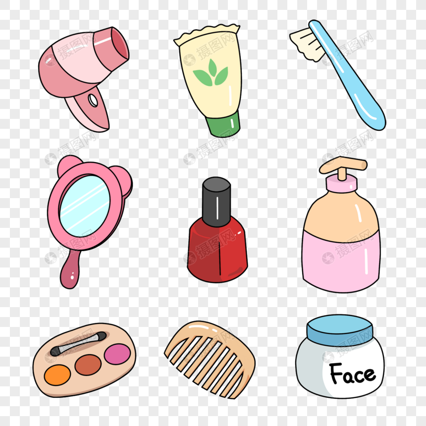 护肤化妆品生活用品图标元素素材下载-正版素材401363118-摄图网