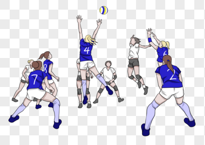 排球元素_免抠素材_PNG图片下载-摄图网