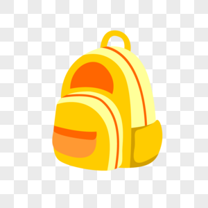 卡通装饰黄色书包元素素材下载-正版素材401274738-摄图网
