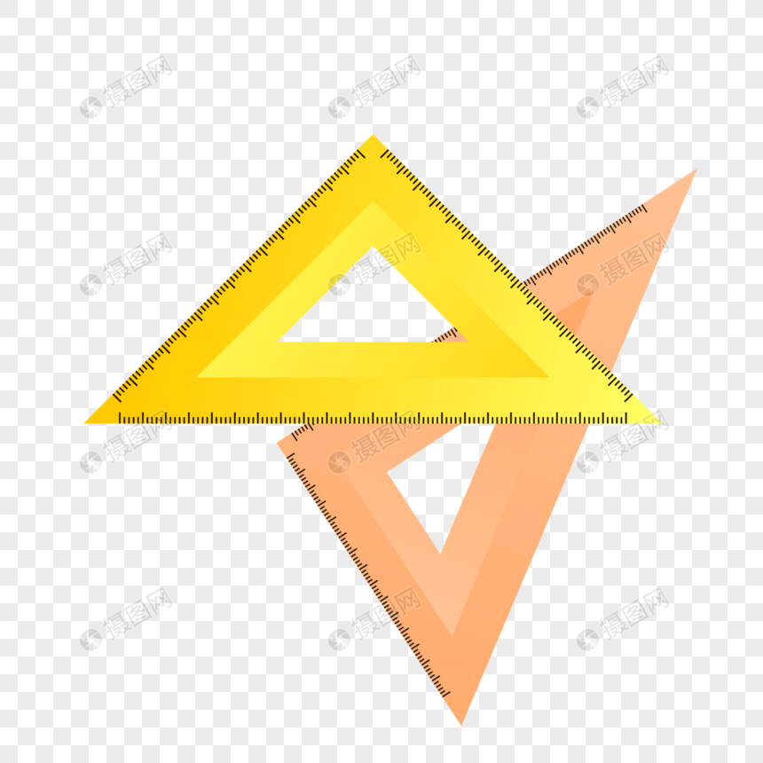 三角尺元素素材下载-正版素材401384010-摄图网