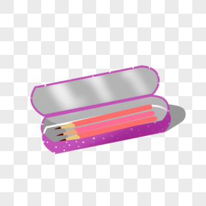 文具盒简笔画元素_免抠素材_PNG图片下载-摄图网