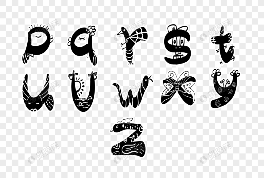 小字母字体设计元素素材下载-正版素材401396561-摄图网