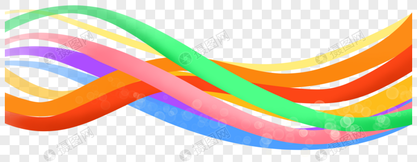 彩色丝带元素素材下载-正版素材401444047-摄图网