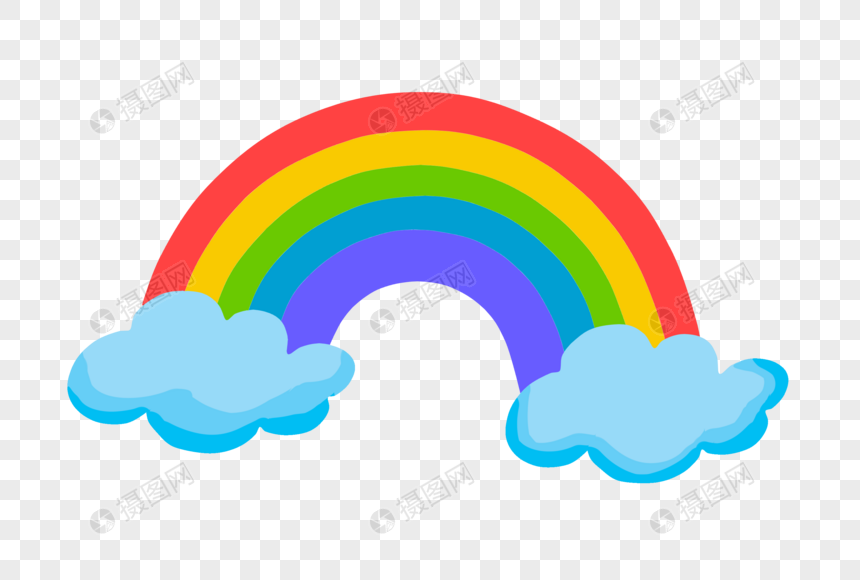 卡通彩虹元素素材下载-正版素材401465460-摄图网