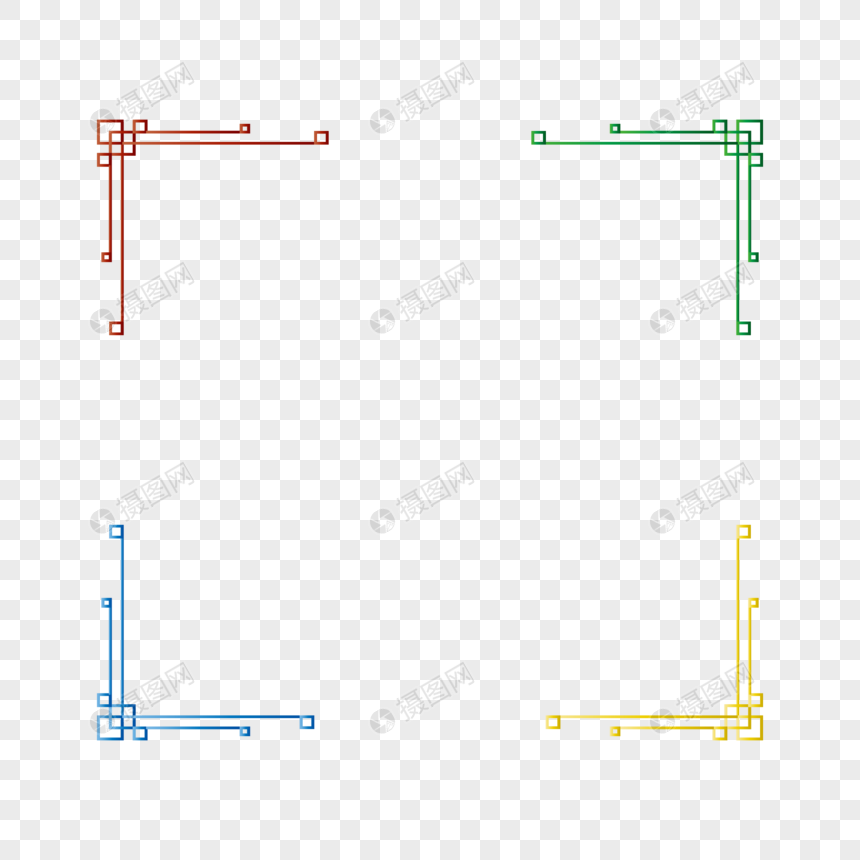 彩色边框元素素材下载-正版素材401469366-摄图网