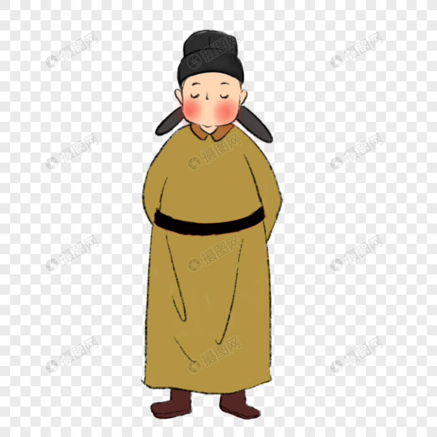 古代秀才元素素材下载-正版素材401475182-摄图网