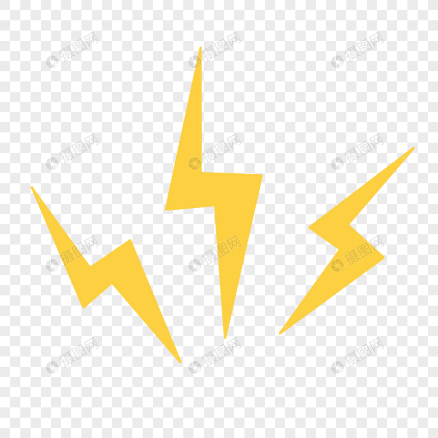 闪电元素素材下载-正版素材401478930-摄图网