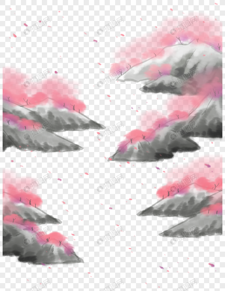 山映红元素素材下载-正版素材401495528-摄图网