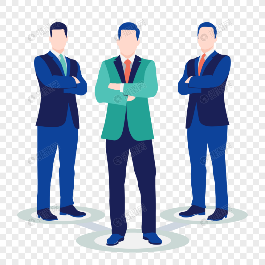 公司团队人员图标免抠矢量插画素材元素素材下载-正版素材401497997-摄图网