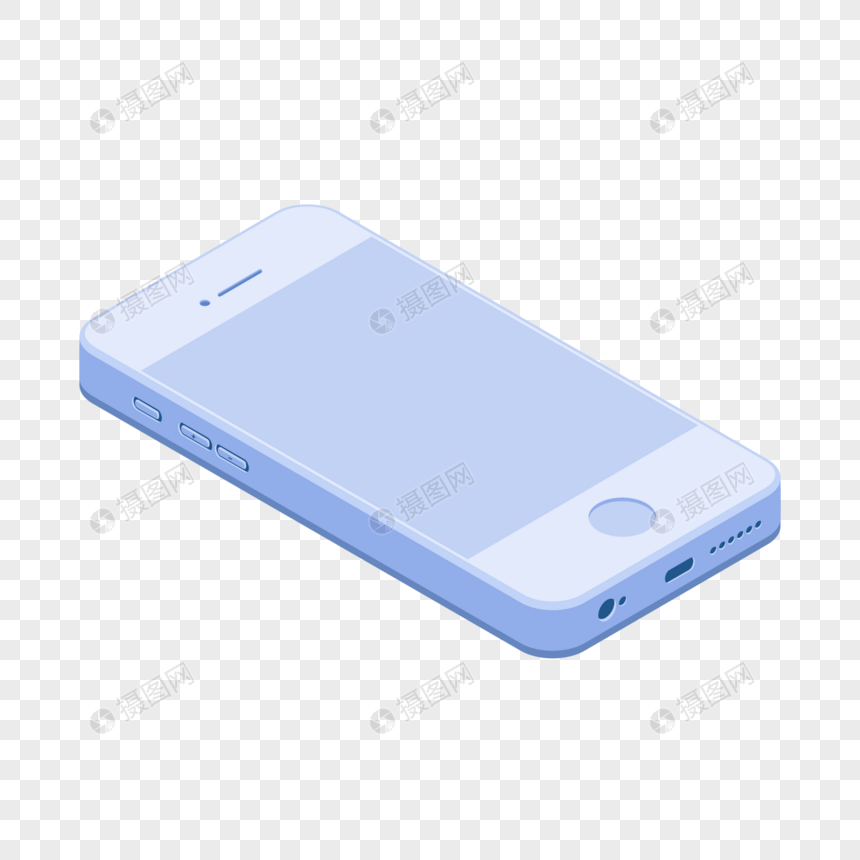 手绘25D立体手机模型元素素材下载-正版素材401509874-摄图网