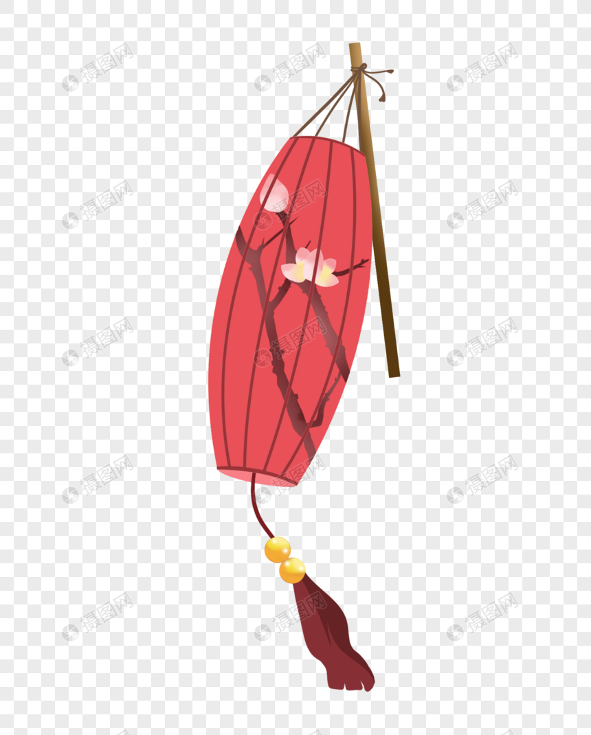 中国风手提灯笼元素素材下载-正版素材401517610-摄图网
