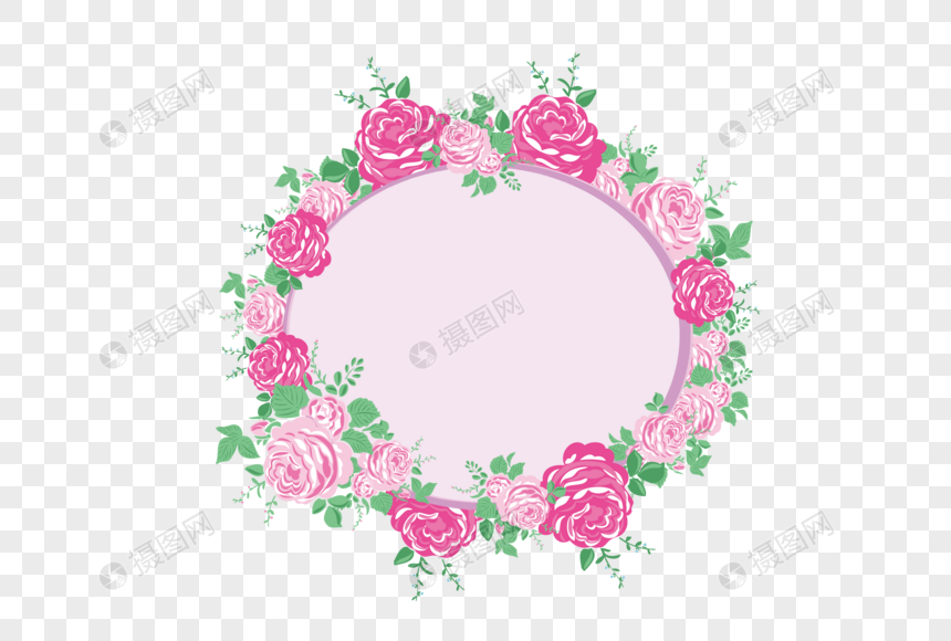 花朵边框元素素材下载-正版素材401529210-摄图网