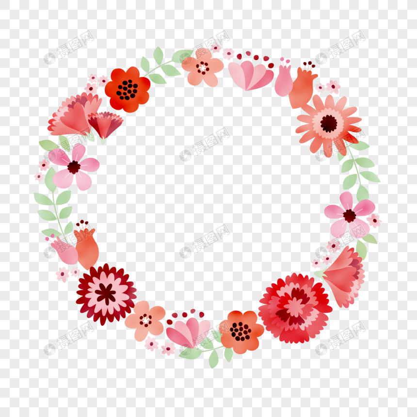 花卉边框元素素材下载-正版素材401537661-摄图网