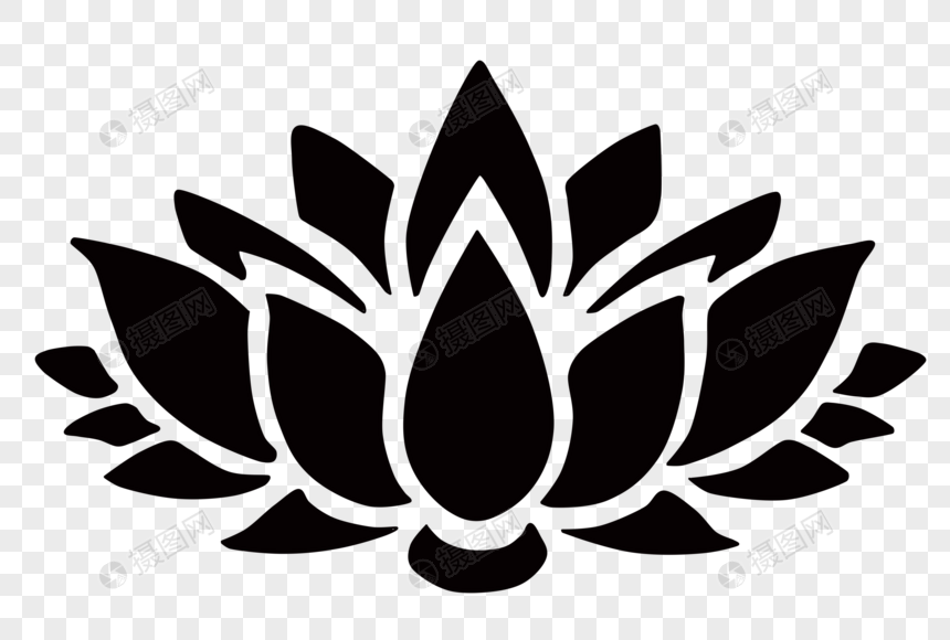 莲花图标元素素材下载-正版素材401545418-摄图网