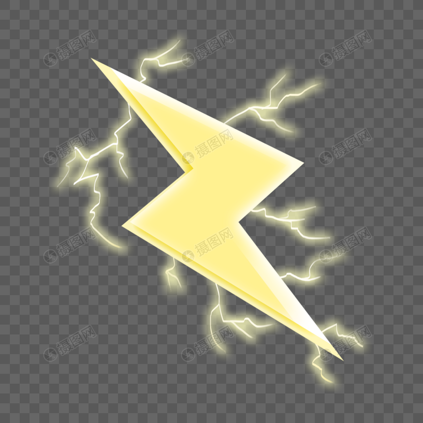 黄色闪电元素素材下载-正版素材401576413-摄图网