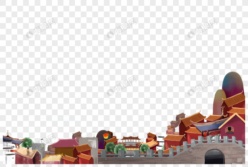 古代建筑元素素材下载-正版素材401584881-摄图网