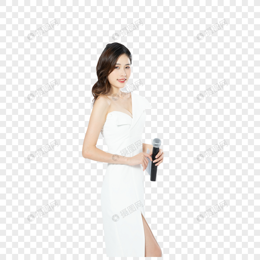 女主持人形象元素素材下载-正版素材401647514-摄图网