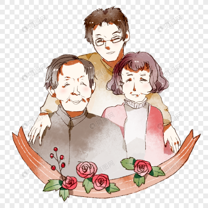 感恩节感恩父母元素素材下载 正版素材401653115 摄图网