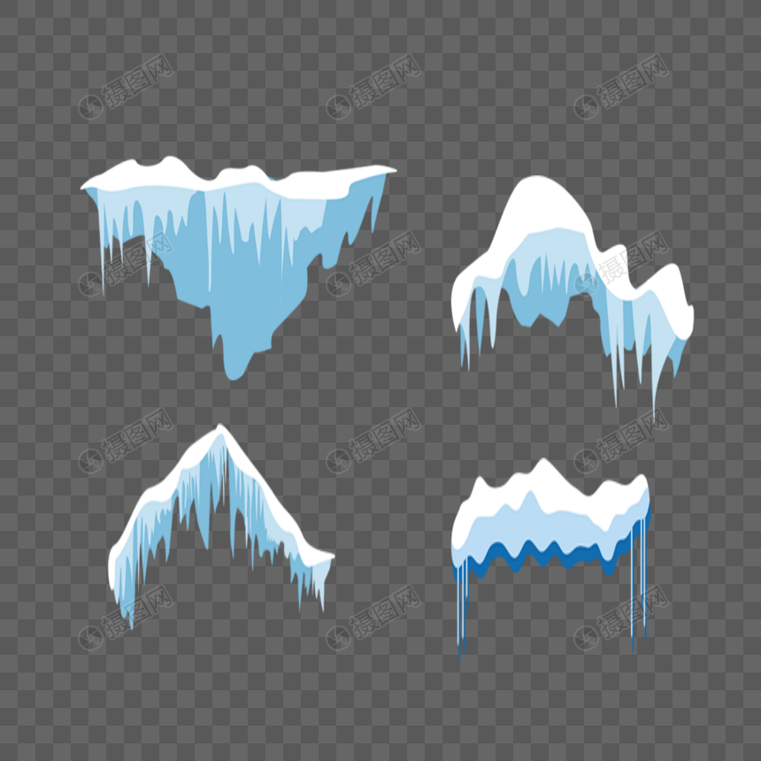 融化的冰雪元素素材下载-正版素材401658570-摄图网