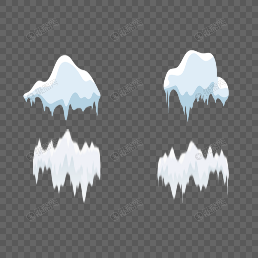 融化的冰雪元素素材下载-正版素材401658583-摄图网