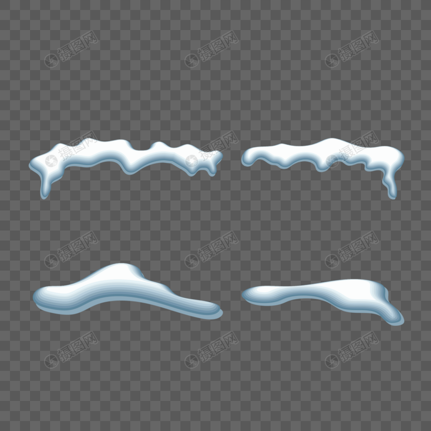 融化的冰雪元素素材下载-正版素材401658589-摄图网
