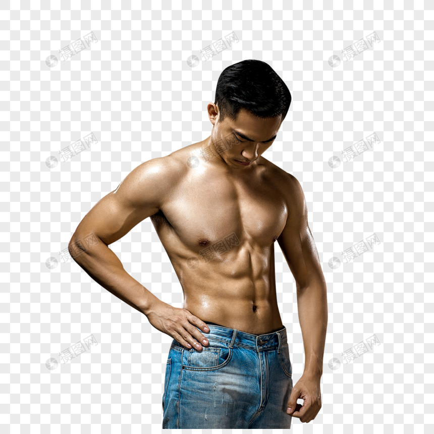 运动男性肌肉展示元素素材下载-正版素材401667340-摄图网