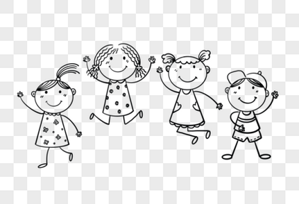 小孩简笔画元素素材下载-正版素材401693164-摄图网