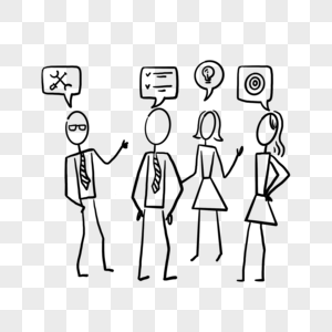 人物思考简笔画图片_人物思考简笔画素材_人物思考简笔画高清图片_摄图网图片下载