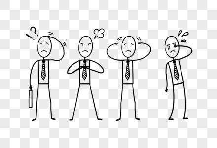 人物思考简笔画图片_人物思考简笔画素材_人物思考简笔画高清图片_摄图网图片下载