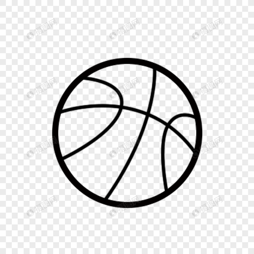 篮球简笔画元素素材下载-正版素材401696252-摄图网
