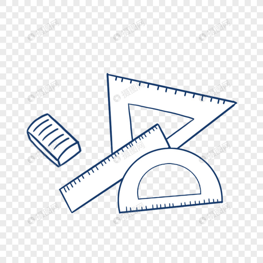 尺子简笔画元素素材下载-正版素材401697110-摄图网