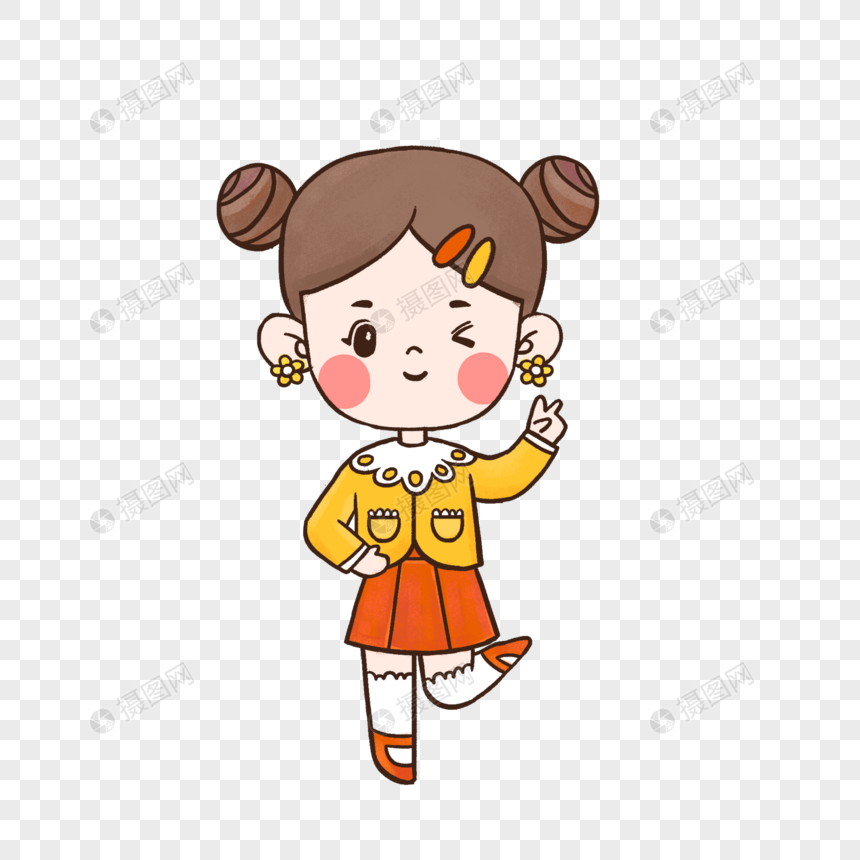 小女孩元素素材下载-正版素材401698464-摄图网