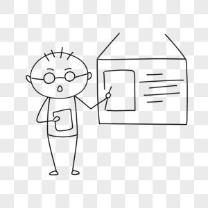 人物思考简笔画图片_人物思考简笔画素材_人物思考简笔画高清图片_摄图网图片下载