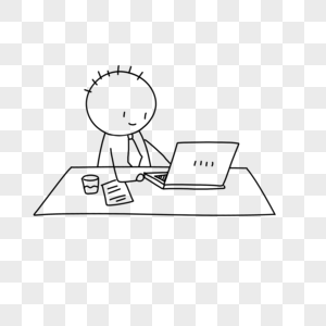 人物思考简笔画图片_人物思考简笔画素材_人物思考简笔画高清图片_摄图网图片下载