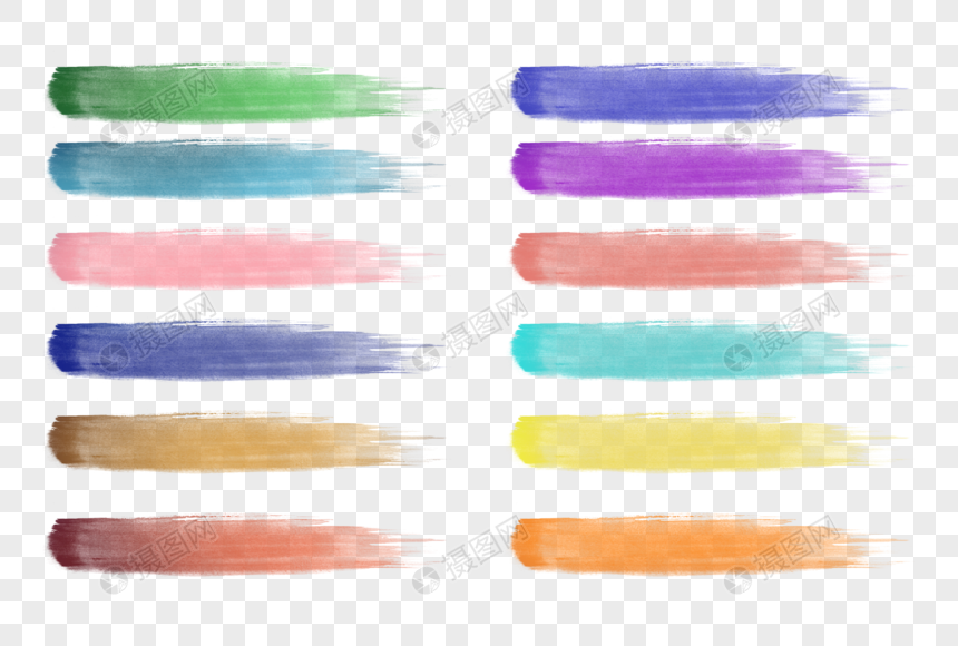 彩色触漫笔触元素素材下载-正版素材401700697-摄图网