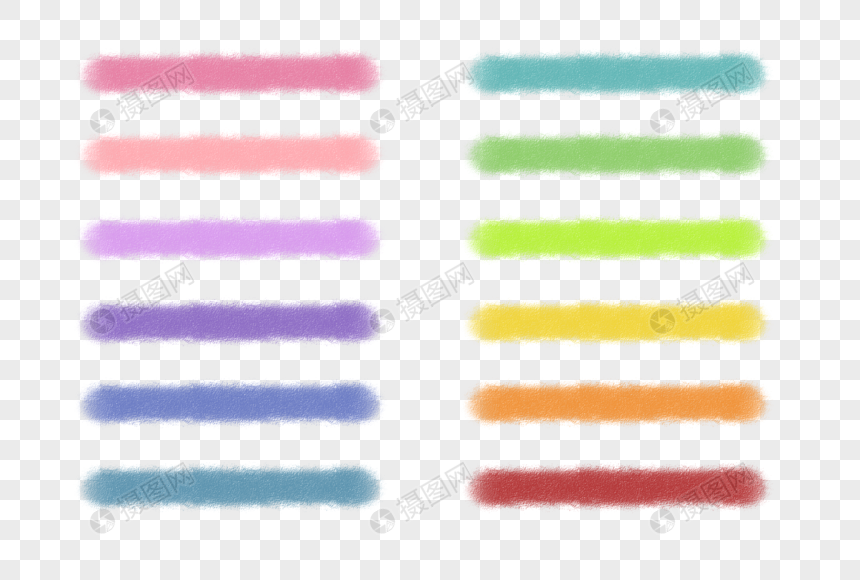 彩色厚涂笔触元素素材下载-正版素材401700701-摄图网