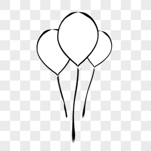 气球简笔画图片_气球简笔画素材_气球简笔画高清图片_摄图网图片下载