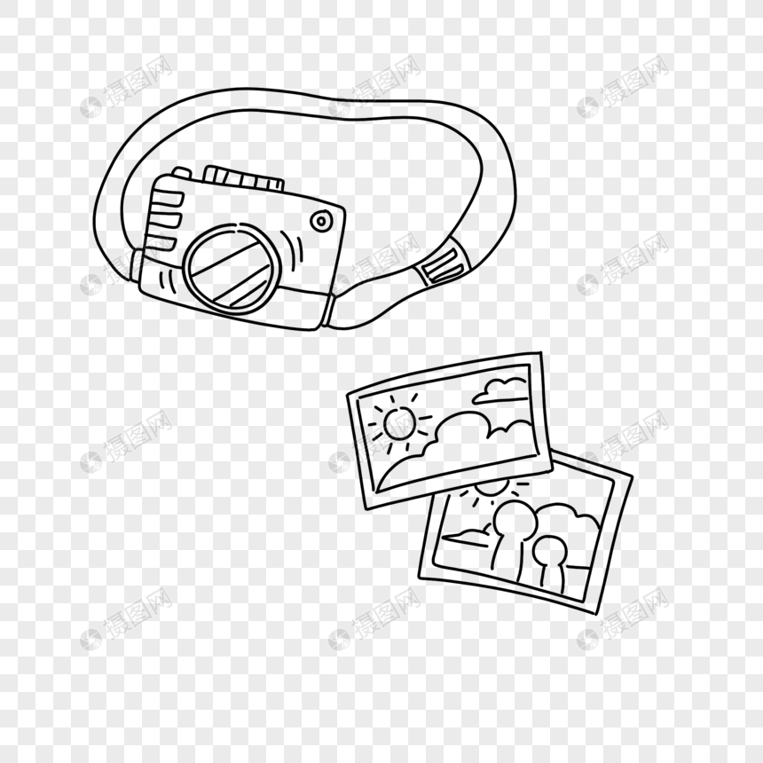 照相机简笔画元素素材下载-正版素材401734507-摄图网