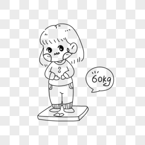 小女孩简笔画图片_小女孩简笔画素材_小女孩简笔画高清图片_摄图网图片下载