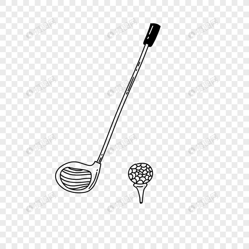 高尔夫球简笔画元素素材下载-正版素材401755300-摄图网