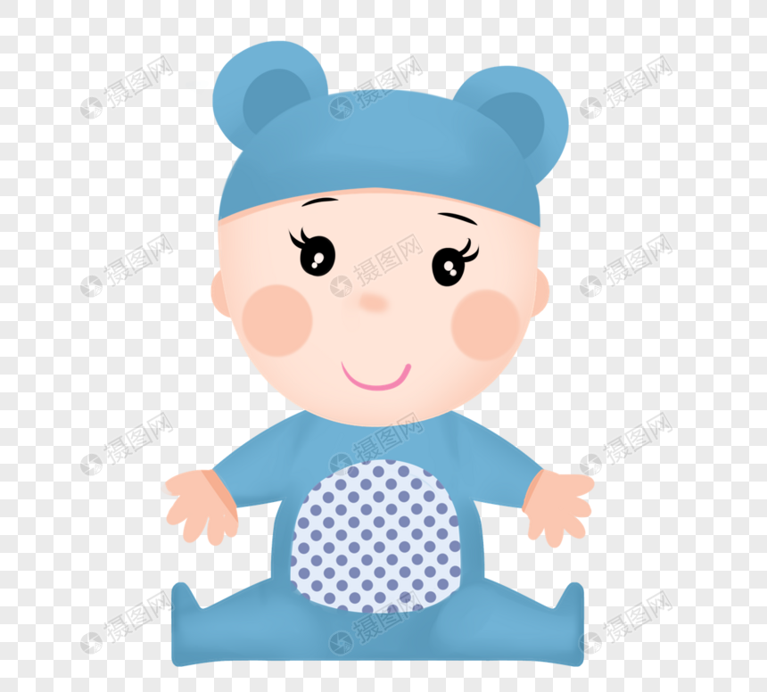 手绘baby婴儿元素素材下载-正版素材401827310-摄图网