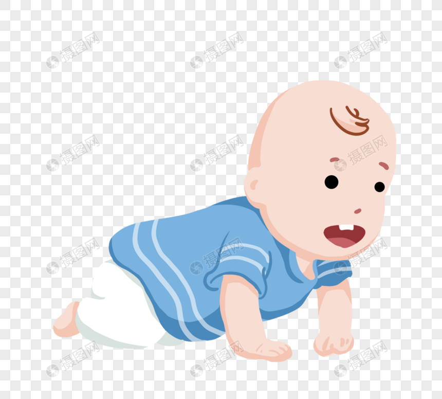 可爱手绘Baby婴儿元素素材下载-正版素材401833558-摄图网