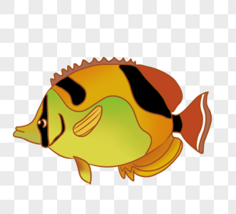 卡通鱼简笔画图片-卡通鱼简笔画素材图片大全-摄图网