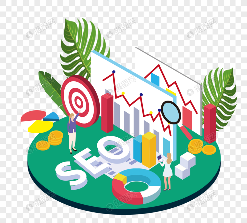 手绘商务电脑数据卡通元素素材下载-正版素材401847802-摄图网