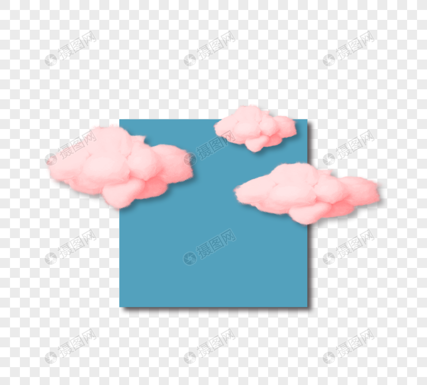 偏ins风系列创意云朵元素元素素材下载-正版素材401852493-摄图网