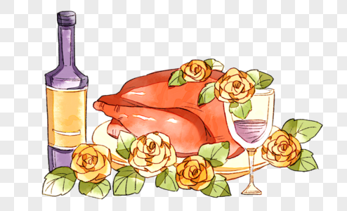 晚宴元素_免抠素材_PNG图片下载-摄图网