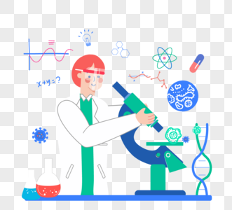 卡通显微镜图片_卡通显微镜素材_卡通显微镜高清图片_摄图网图片下载